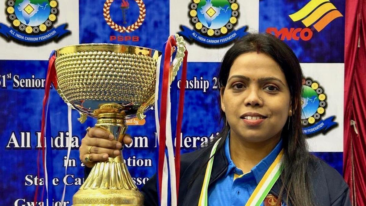 Rashmi Kumari wins national women’s carrom title for the 12th time - The Hindu